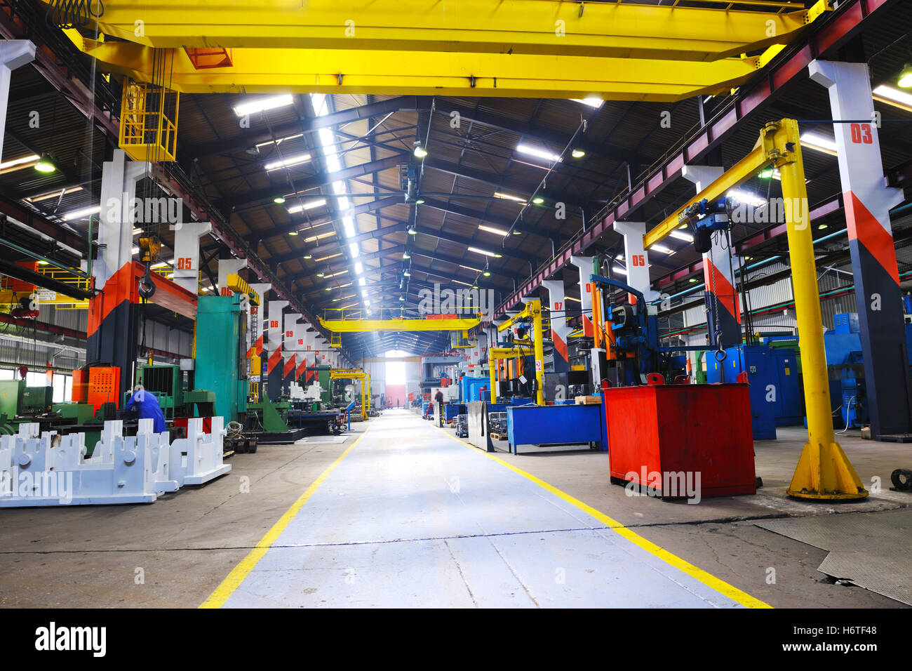hall, corridor, modern, modernity, industry, industrial, car ...