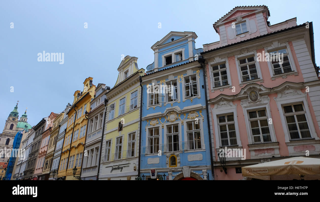 Colourful buildings in Prague Stock Photo - Alamy