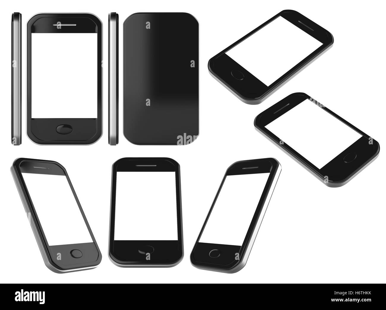 smartphone collection isolated Stock Photo - Alamy