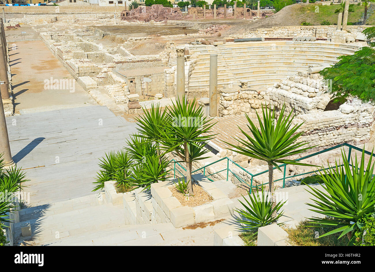 The open air archaeological museum in the centre of the modern ...