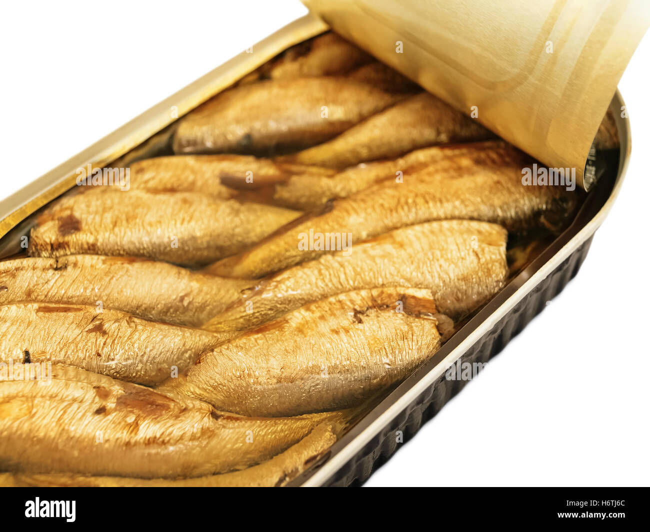 angle, fish, sprats, food, aliment, closeup, angle, fish, open, tin ...