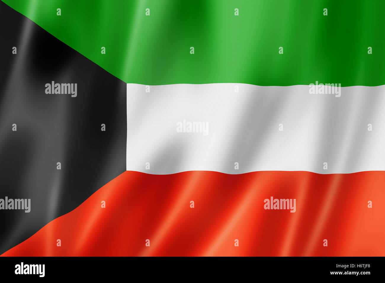 Kuwait 3d flag hi-res stock photography and images - Alamy