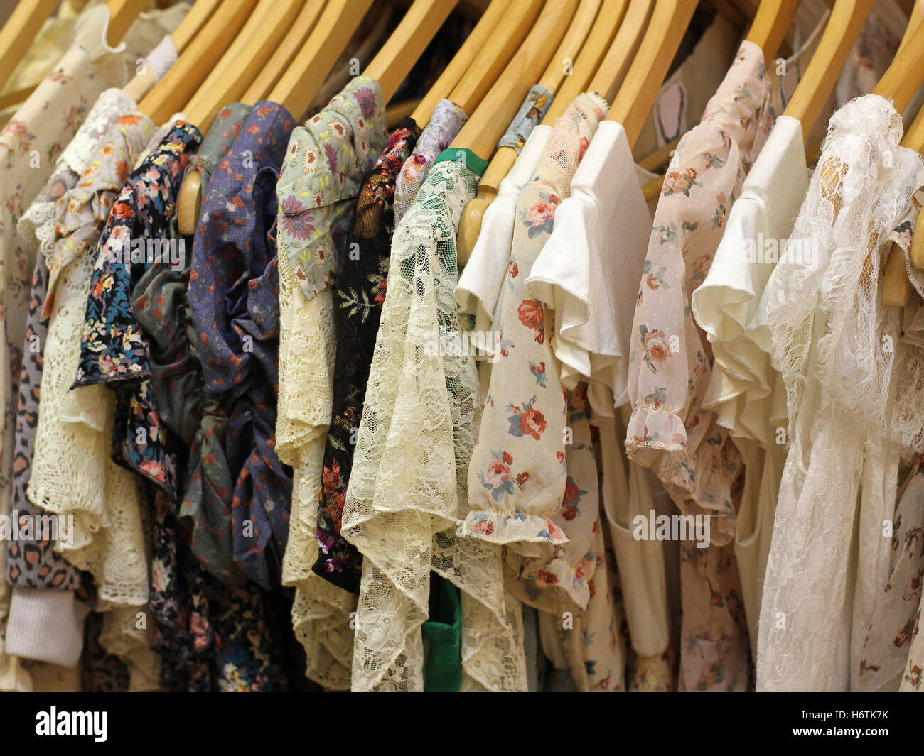 fashion, hanger, rack, pattern, lace, dress, floral, gown, store, woman ...