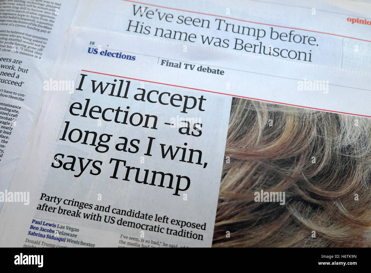 I newspaper guardian newspaper hi-res stock photography and images - Alamy