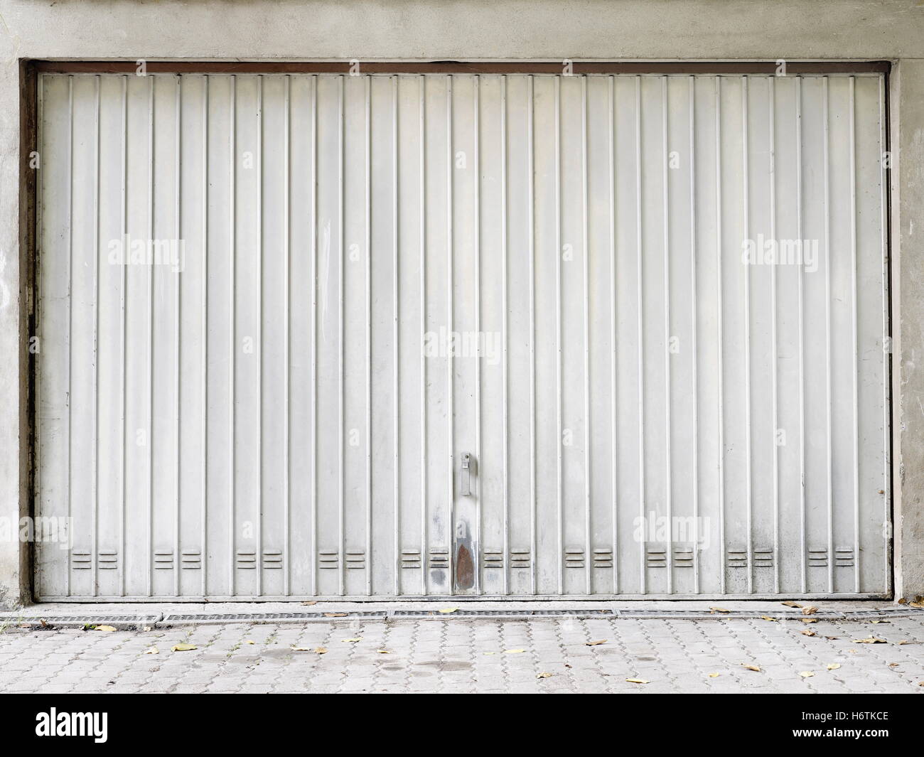 garage gate metal bright Stock Photo - Alamy