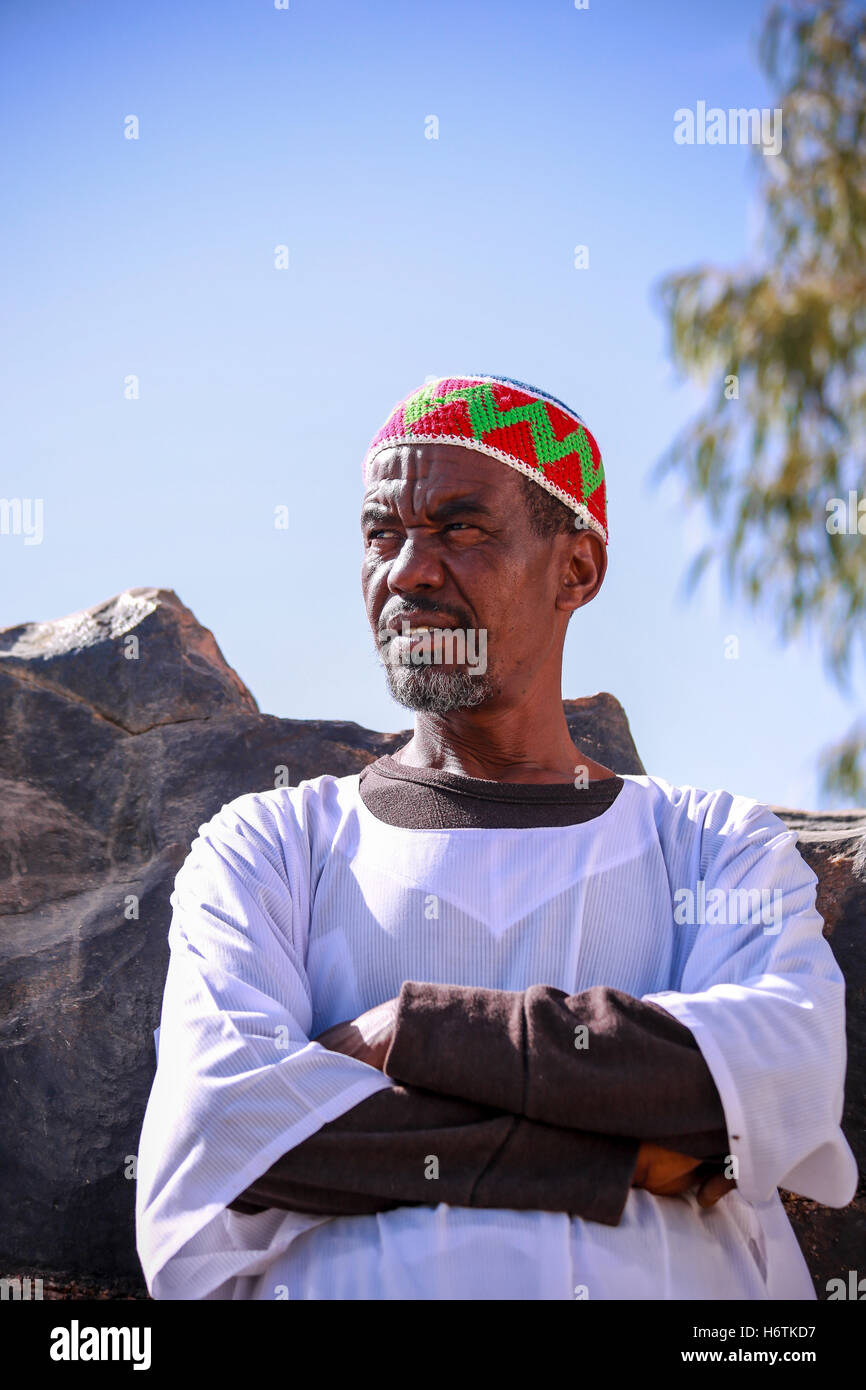 Egypt, Upper Egypt, Aswan, Nubian portrait Stock Photo - Alamy