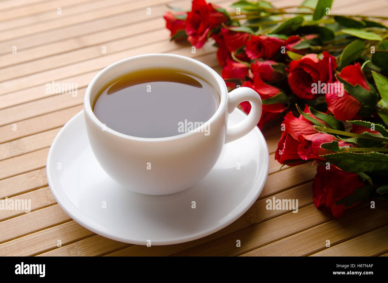 Cup of tea in catering concept Stock Photo - Alamy