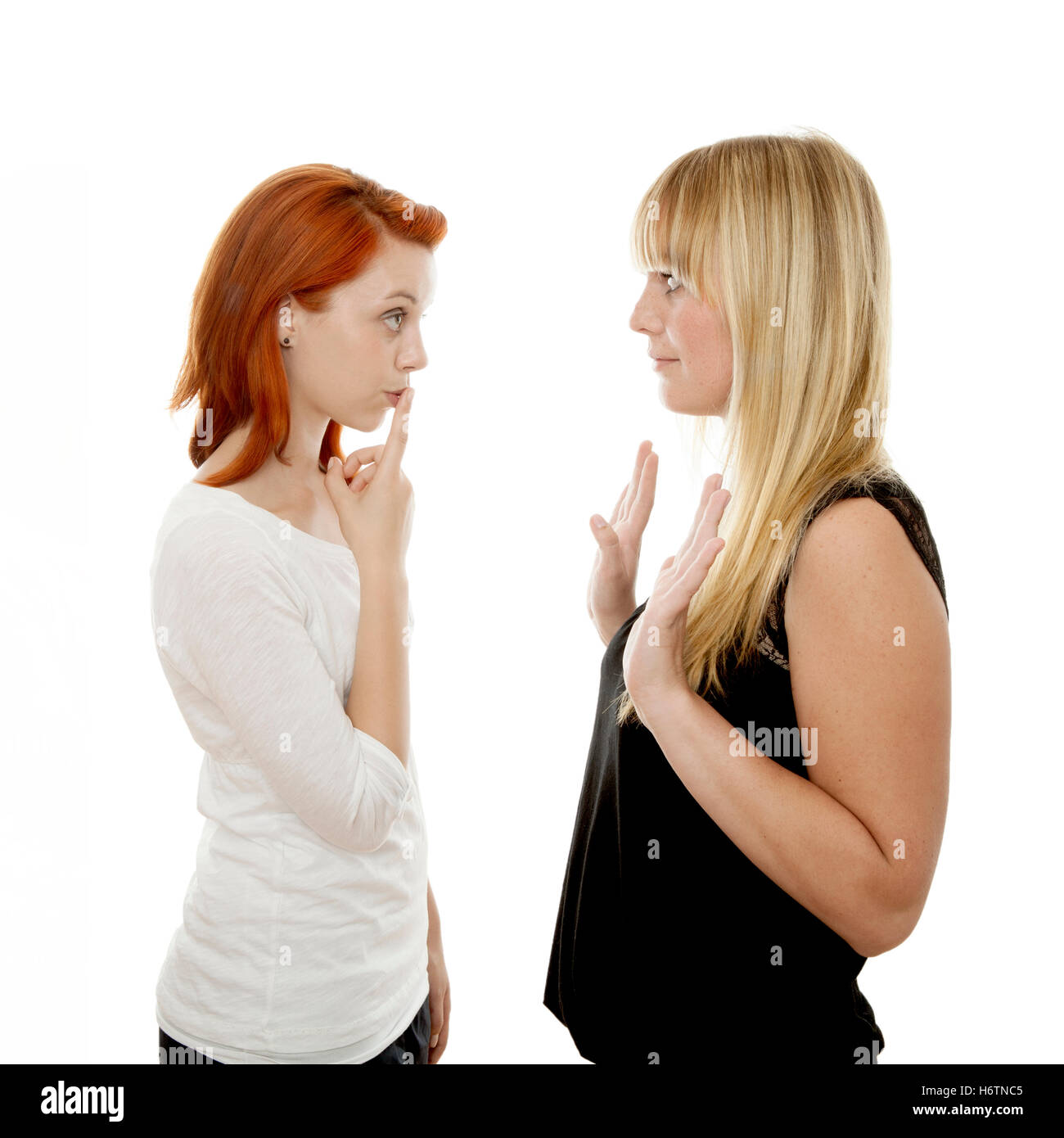 Joyful talking Cut Out Stock Images & Pictures - Alamy