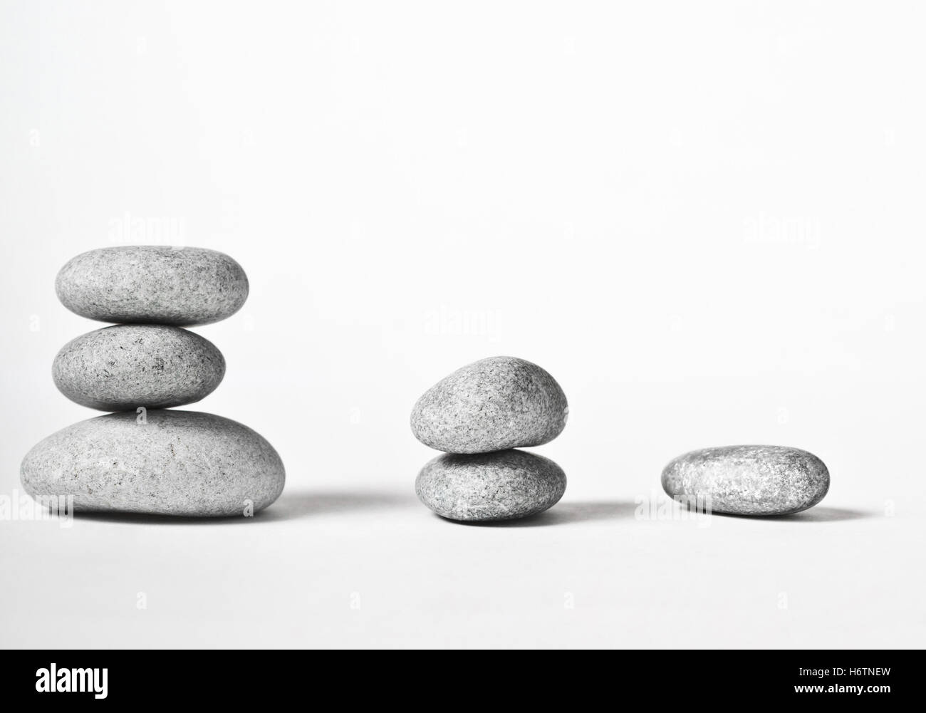 three towers of stones Stock Photo - Alamy