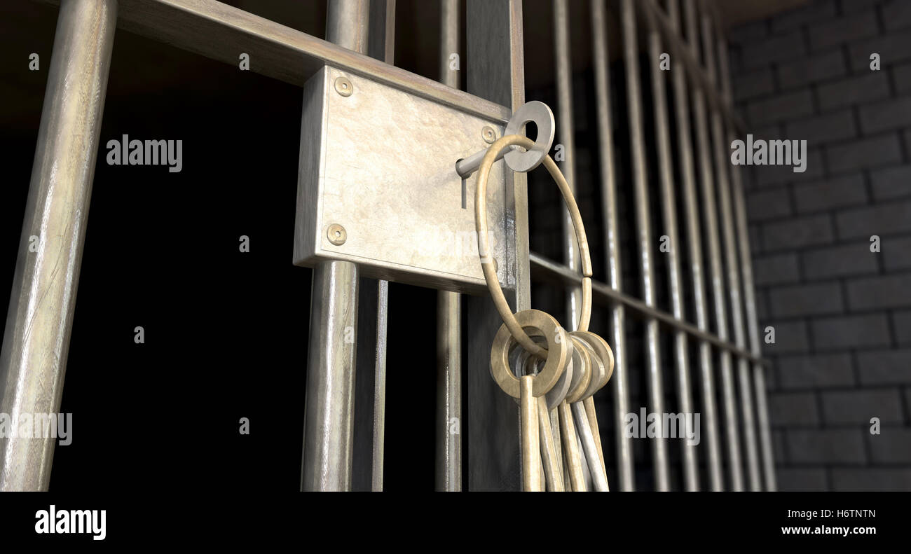 Jail keys hi-res stock photography and images - Alamy
