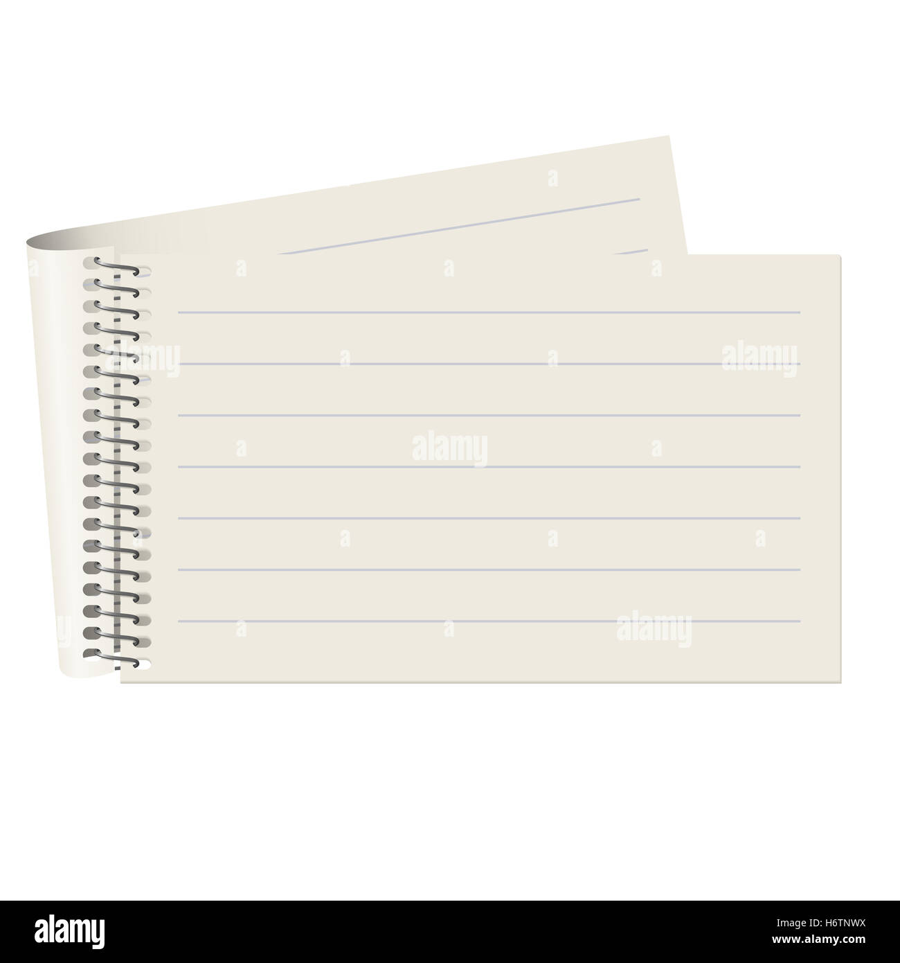 empty lined paper block Stock Photo - Alamy