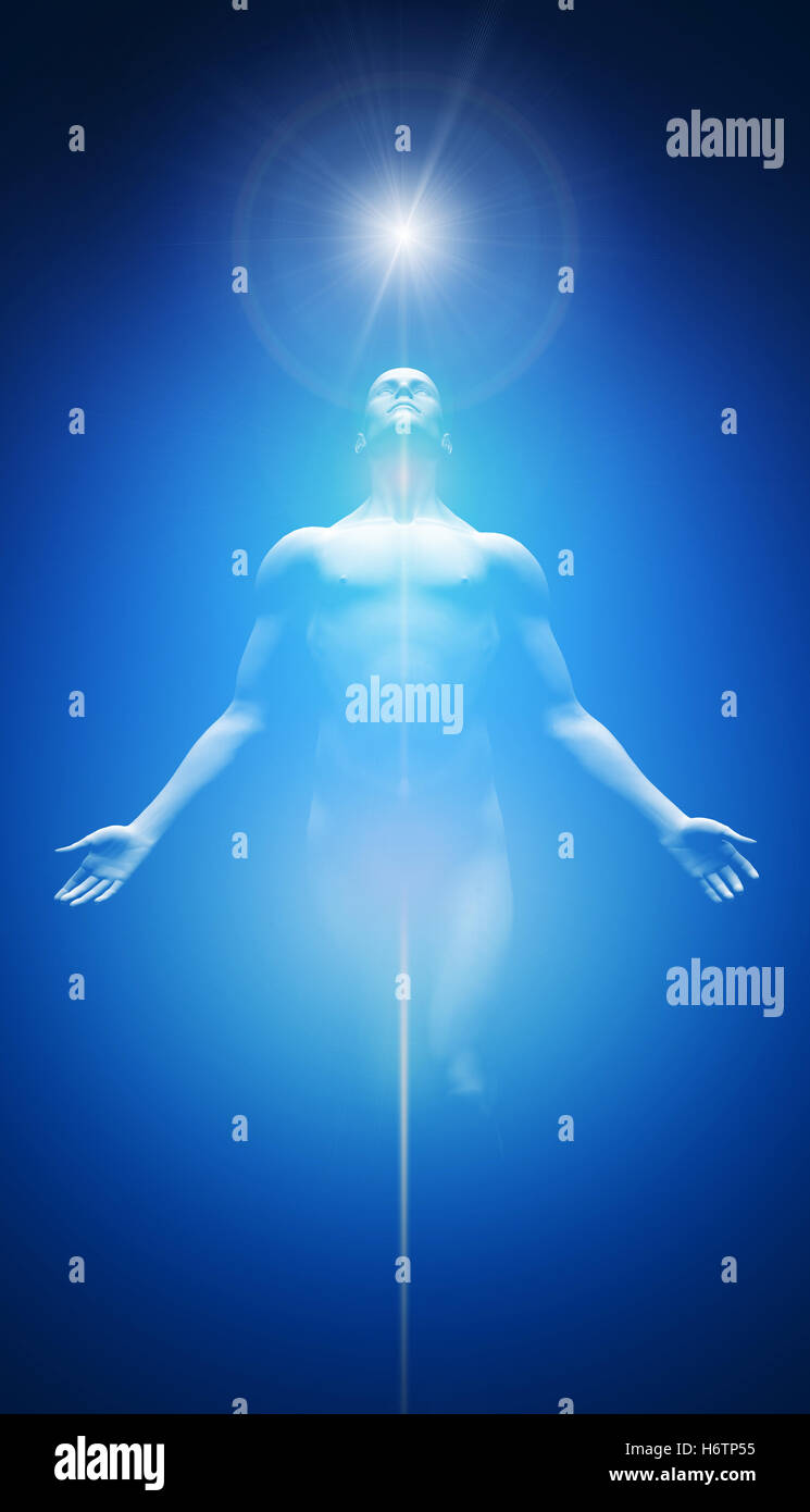 Human Energy Body Silhouette Aura Stock Photos & Human Energy Body ...
