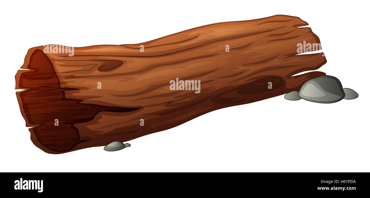 Cartoon Hollow Log
