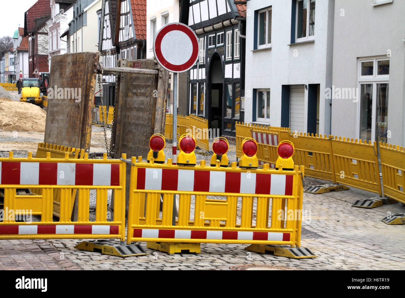 build barrier construction work lock road construction construction ...