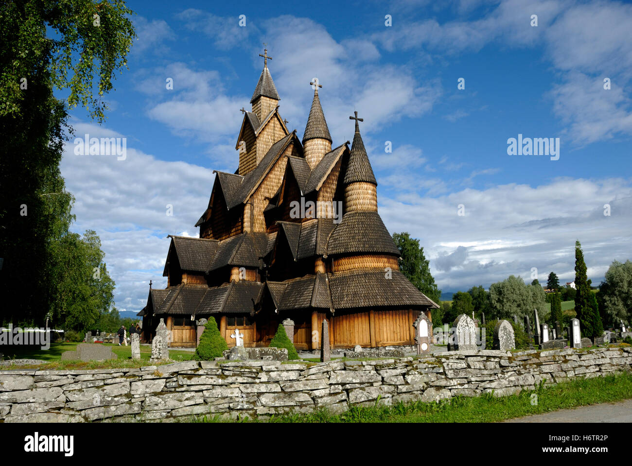 heddal stave church Stock Photo - Alamy