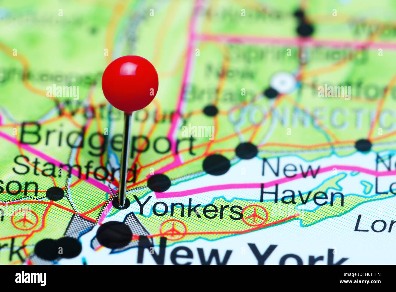 Yonkers Map High Resolution Stock Photography and Images - Alamy