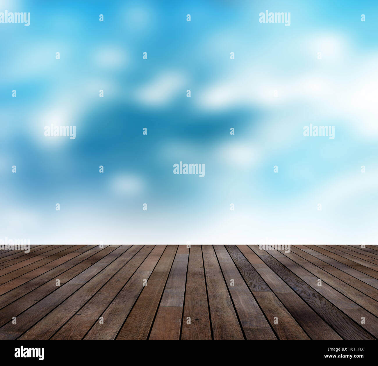 decking with blurred background Stock Photo - Alamy