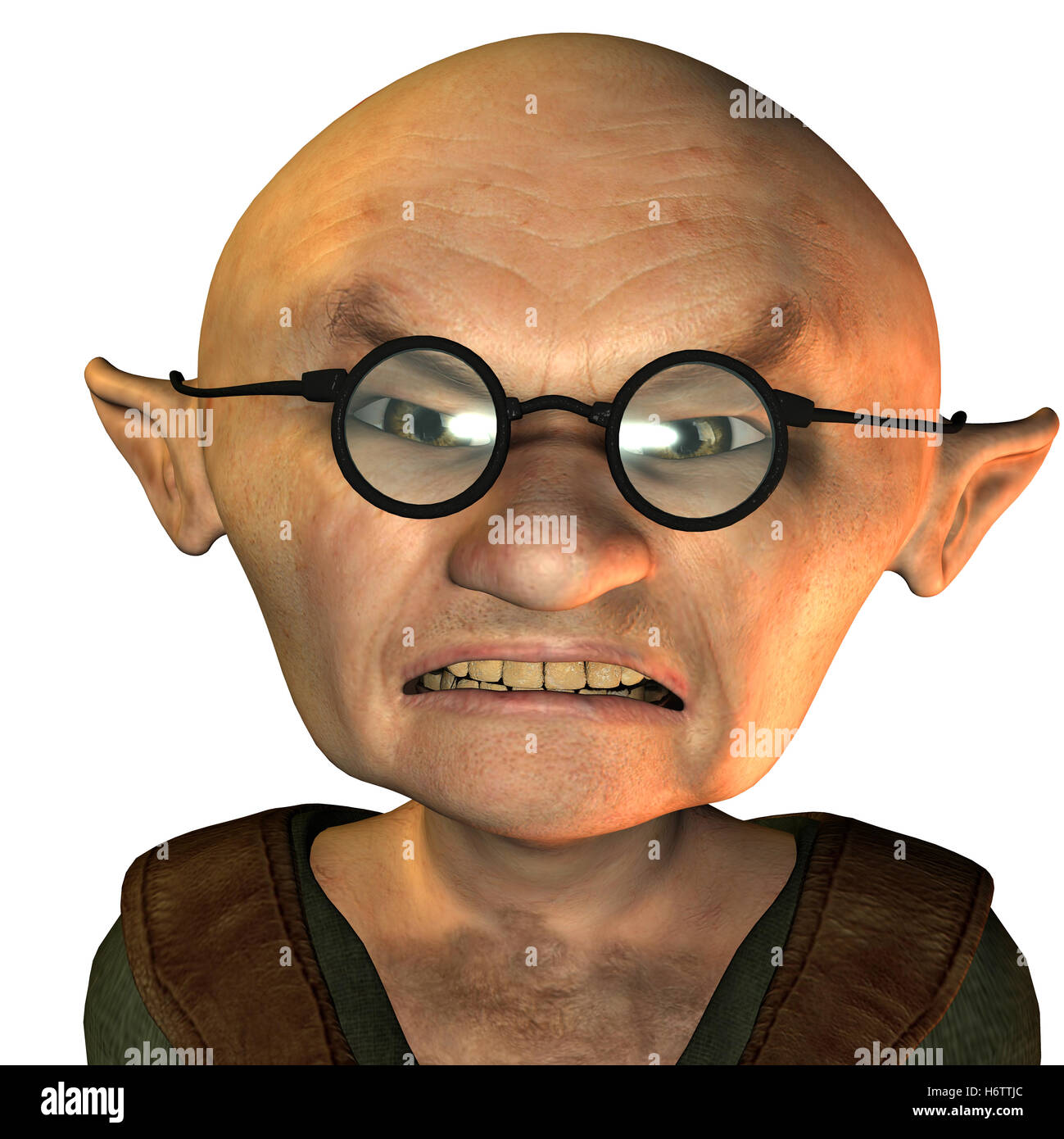 Cartoon evil bald man hi-res stock photography and images - Alamy