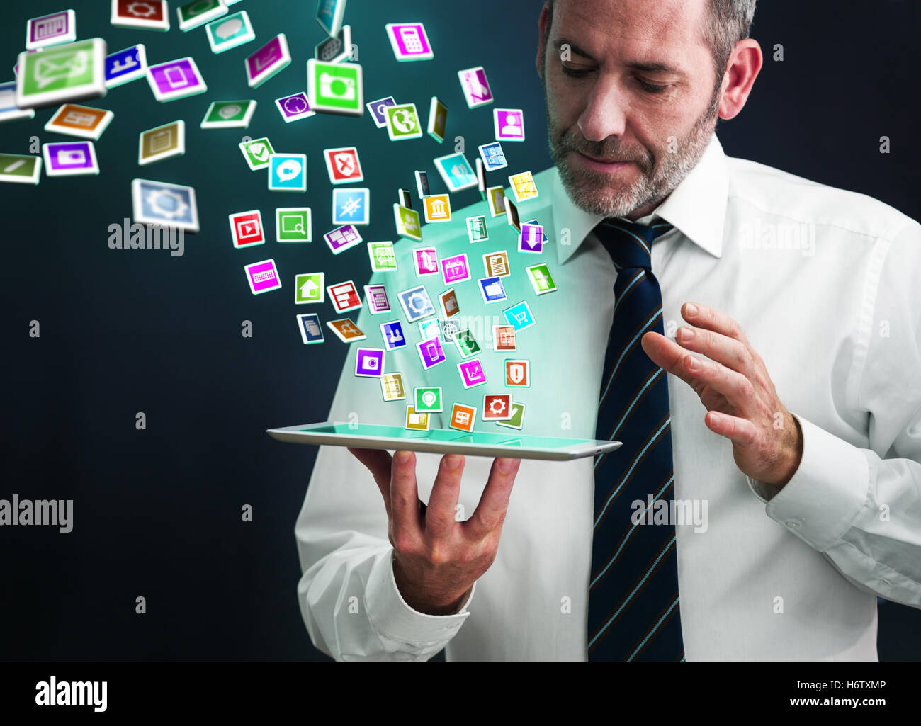 Tablet smartphone computer connectivity hi-res stock photography and ...