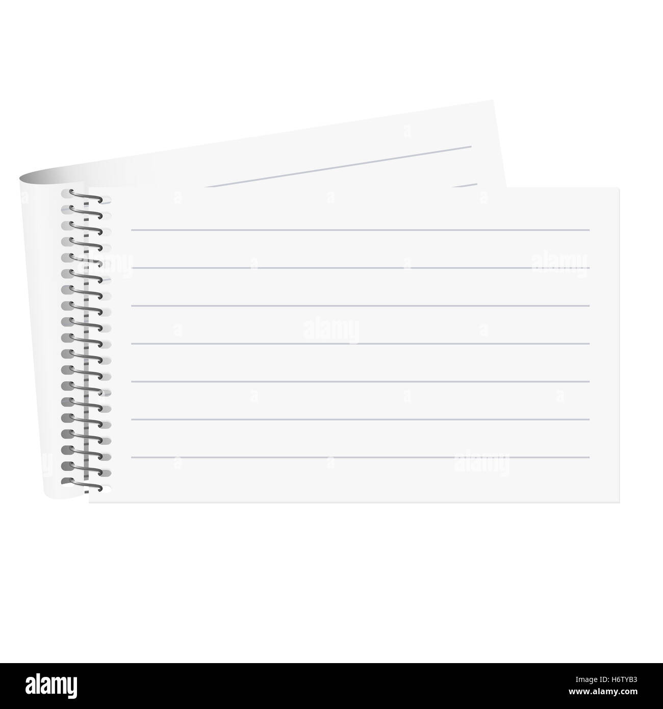 empty block white lined paper Stock Photo - Alamy