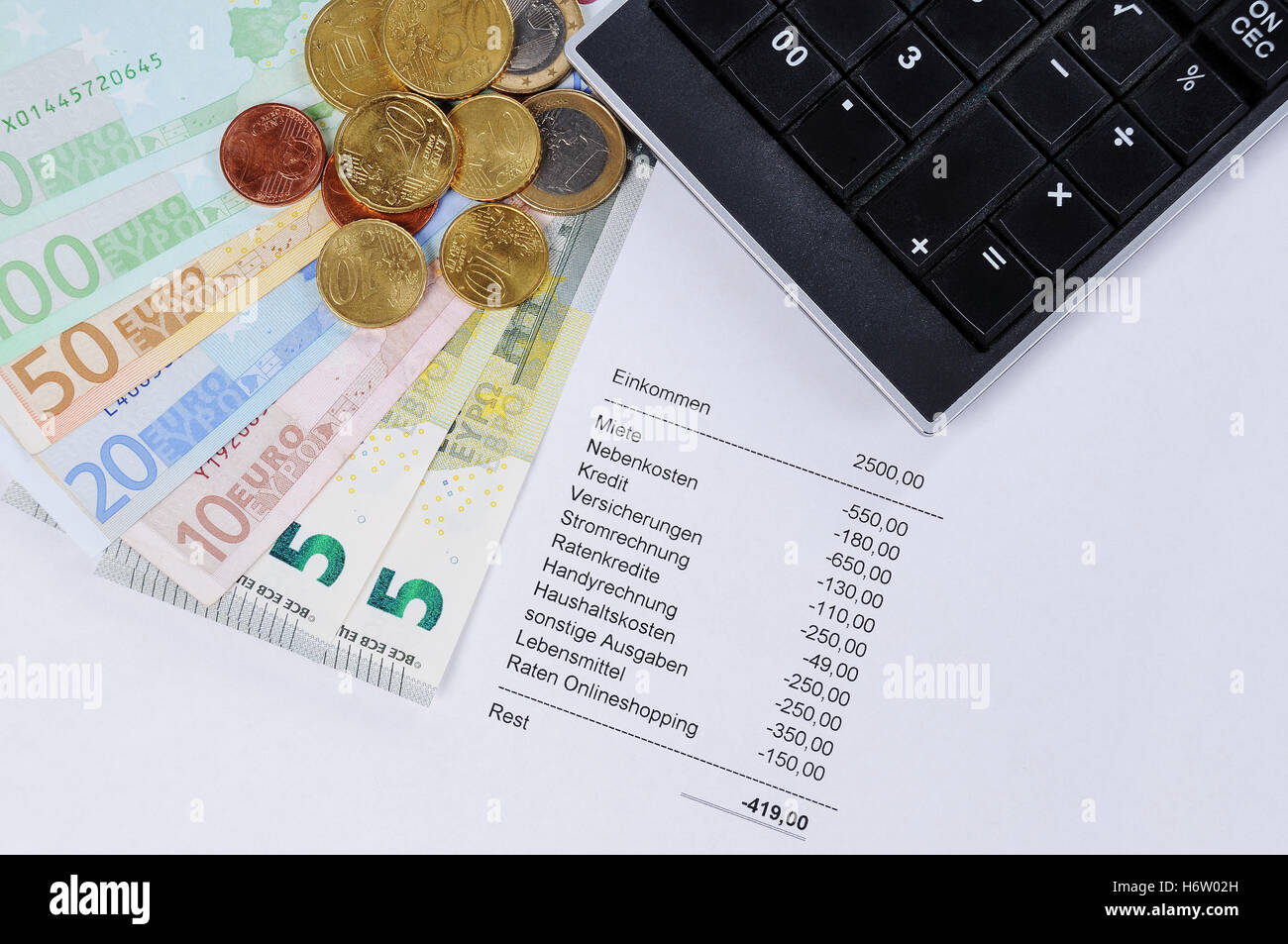 Finances invoice hi-res stock photography and images - Alamy