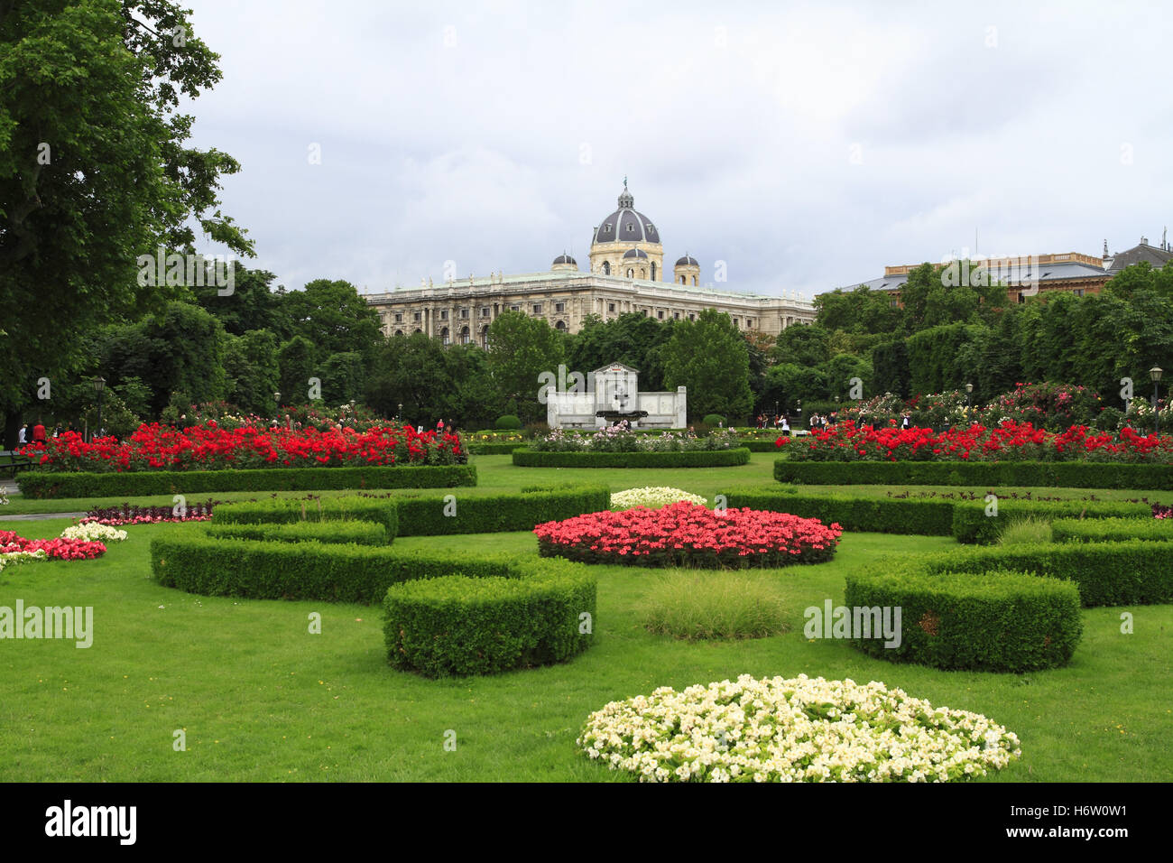park garden statue vienna austria capital house building tower city ...