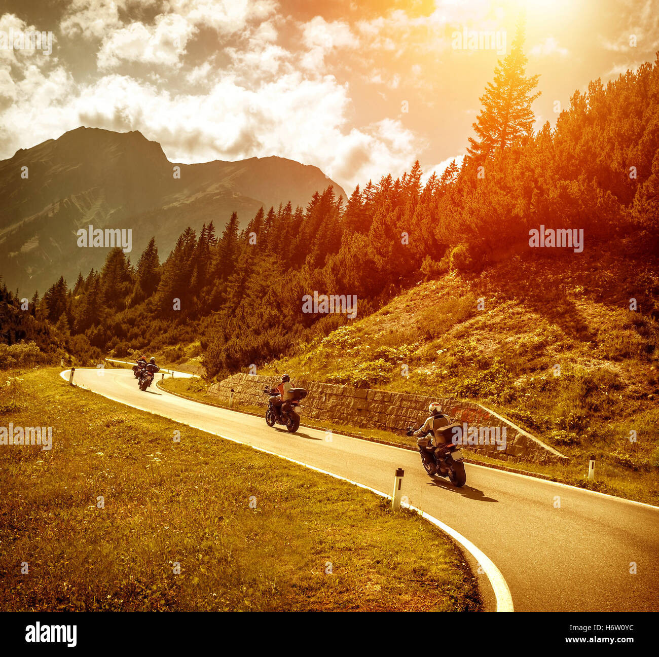 Motorcycle adventure alps hi-res stock photography and images - Alamy