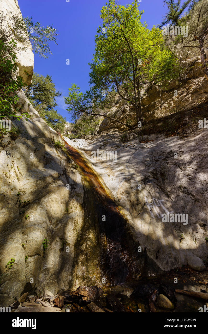 Beautiful fall color of Switzer Falls Trail, Los Angeles, California ...