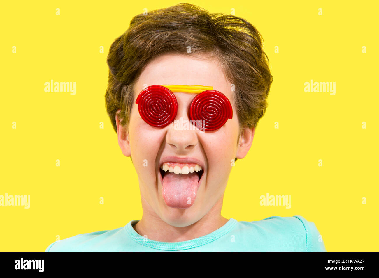 Girl tongue candy hi-res stock photography and images - Alamy