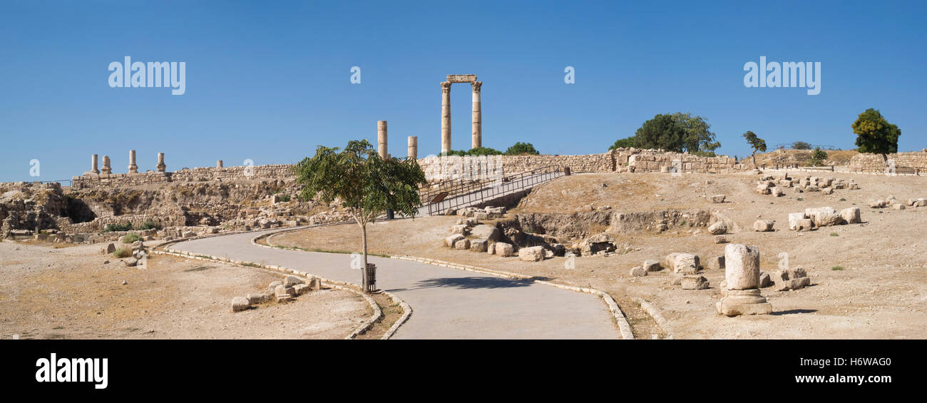 Amman Citadel, Jordan Stock Photo - Alamy