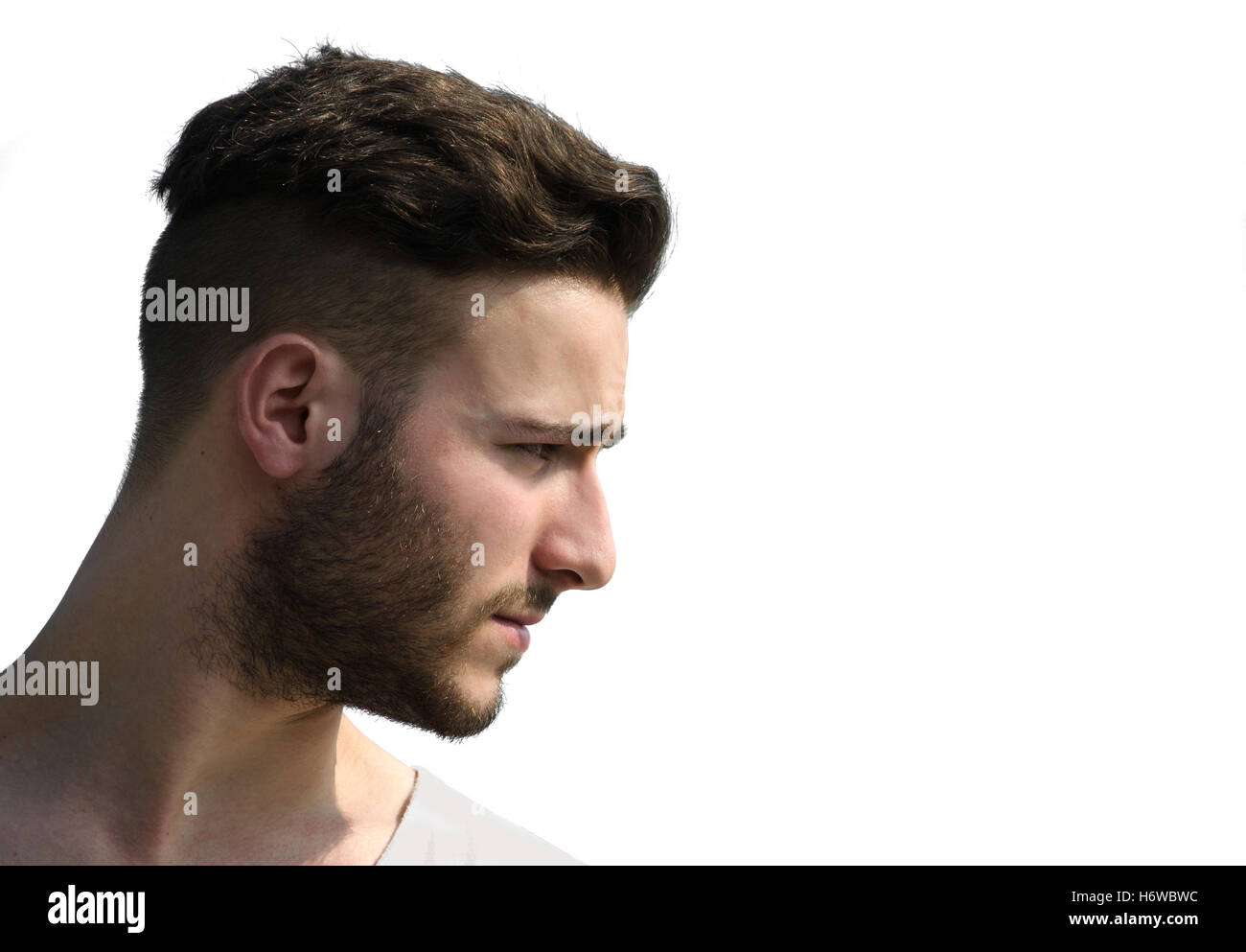 Profile view of men hi-res stock photography and images - Alamy
