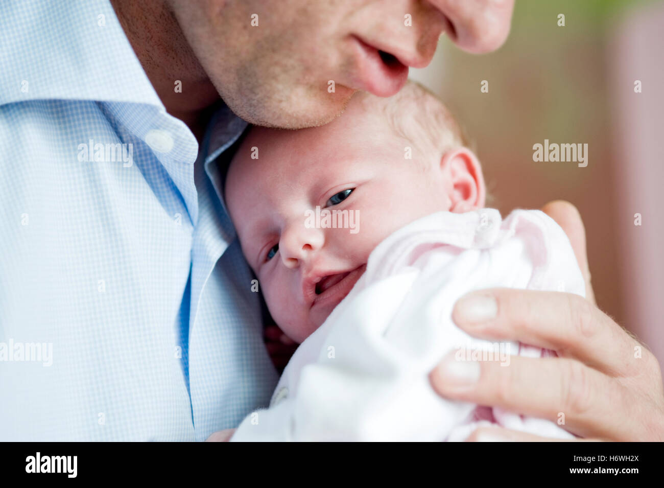 Father with newborn baby Stock Photo - Alamy