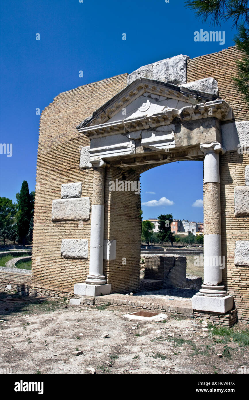 Amphitheatre, Augustan era 63 BC - 14 AD, Lucera, Puglia, Apulia, Italy ...