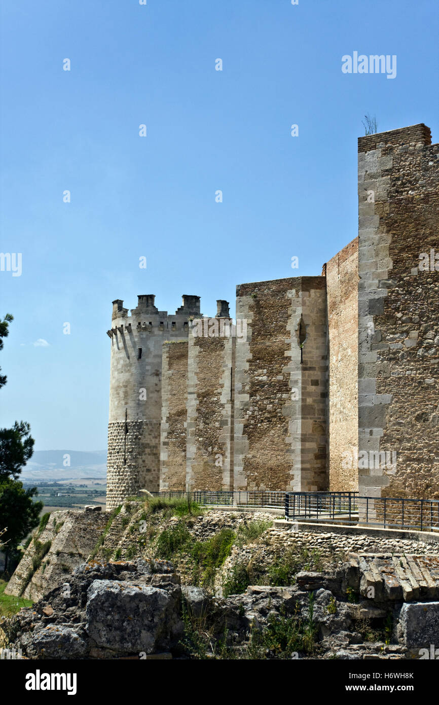 Castle built by Frederick II, 13th century, and enlarged by Charles I ...