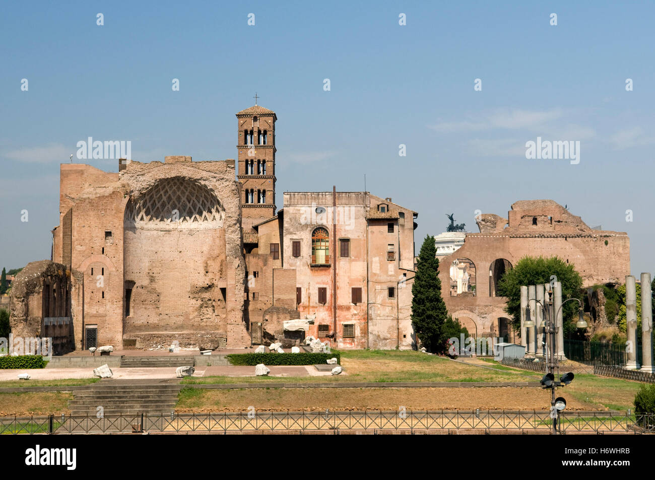 Church of Santa Francesca Romana and the Temple of Venus and Roma in ...