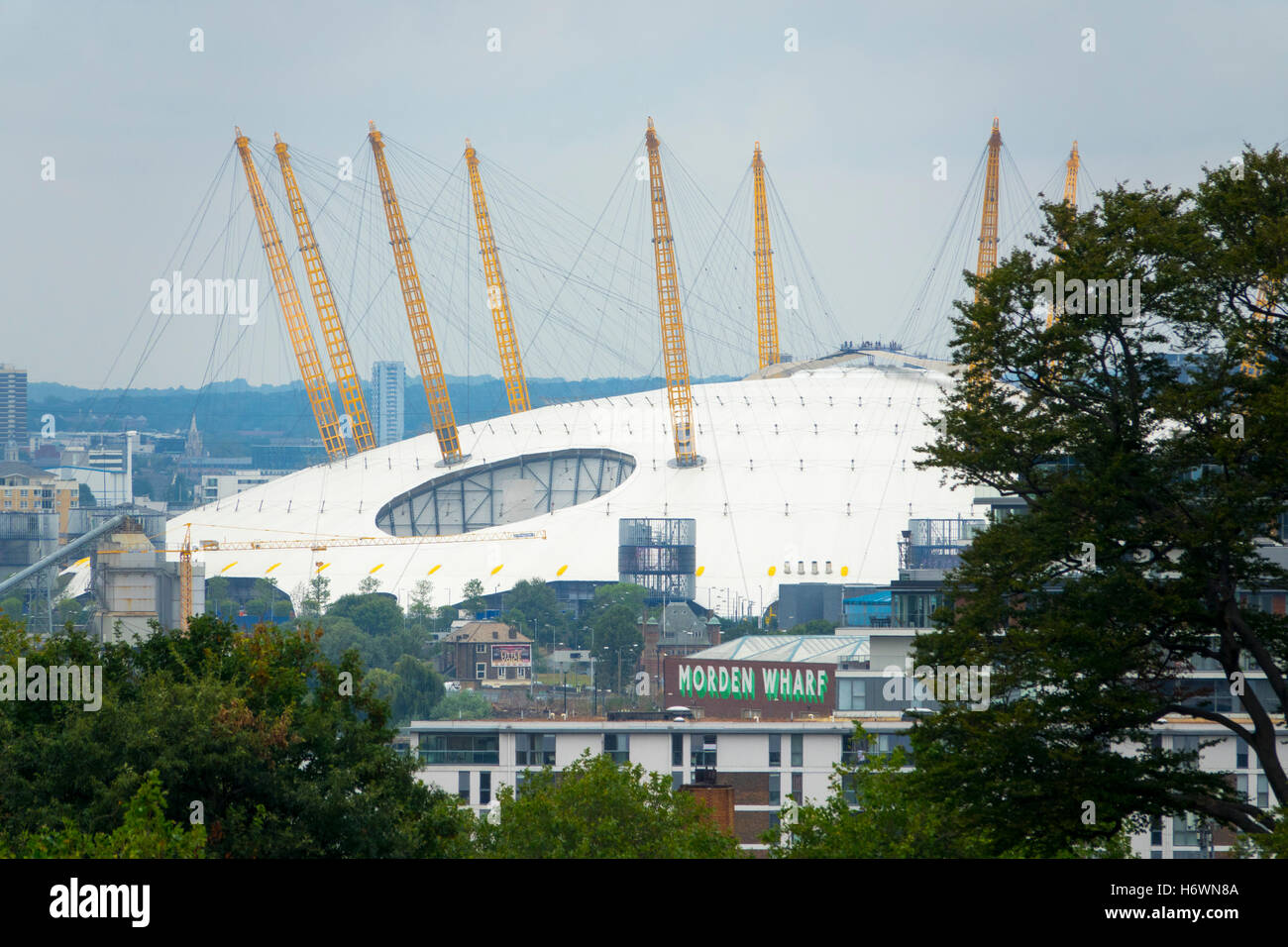The O2 Arena - view from Greenwich Park Stock Photo - Alamy