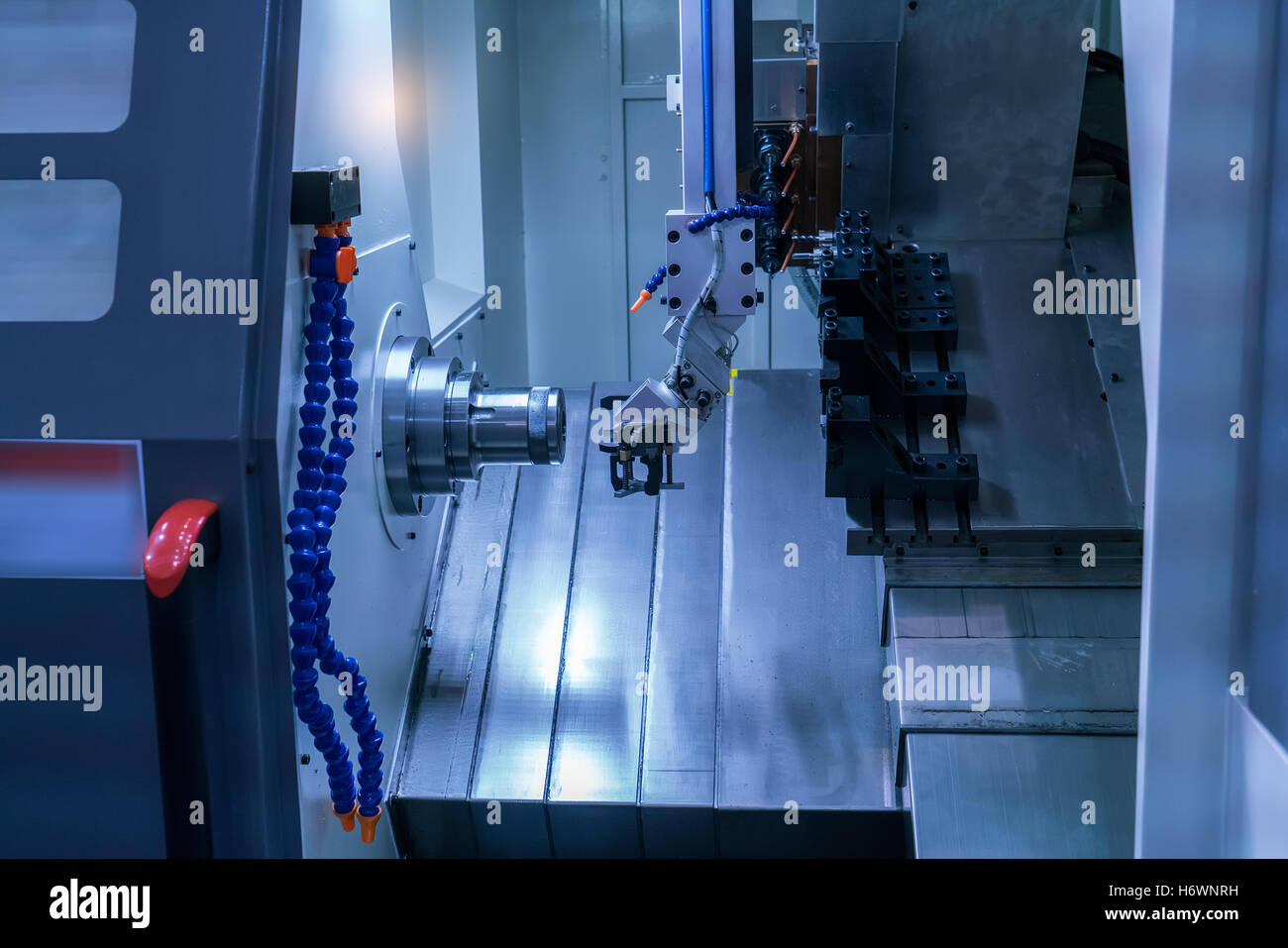 Details of CNC machine tools Stock Photo - Alamy