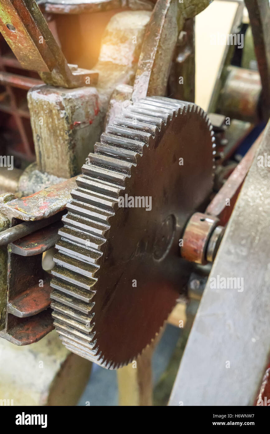 metal cog gears Stock Photo - Alamy