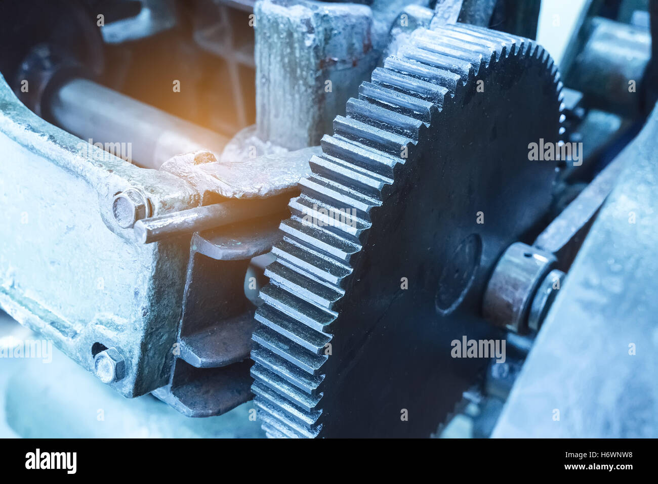 metal cog gears Stock Photo - Alamy
