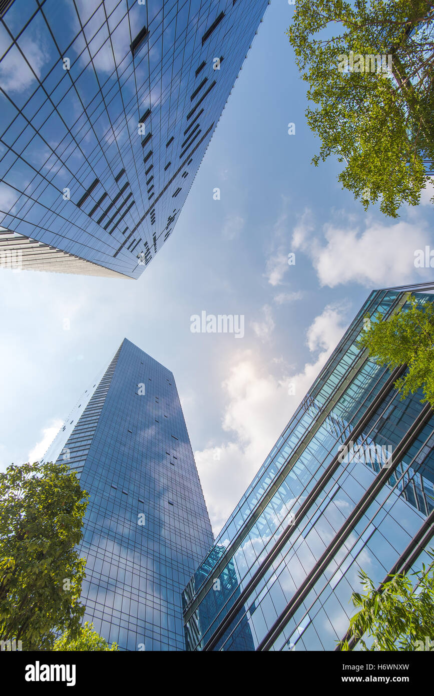 Gigantic skyscrapers from below Stock Photo - Alamy