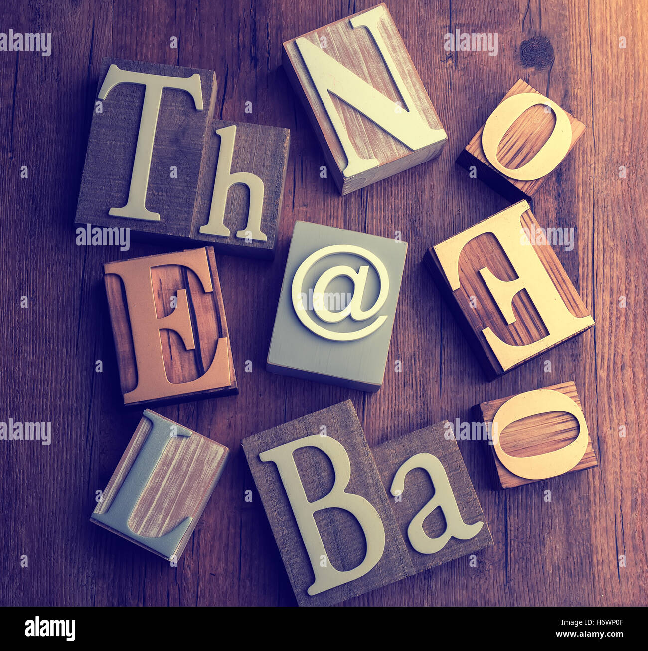 concept word forming with cube on wooden E-mail symbol Stock Photo - Alamy