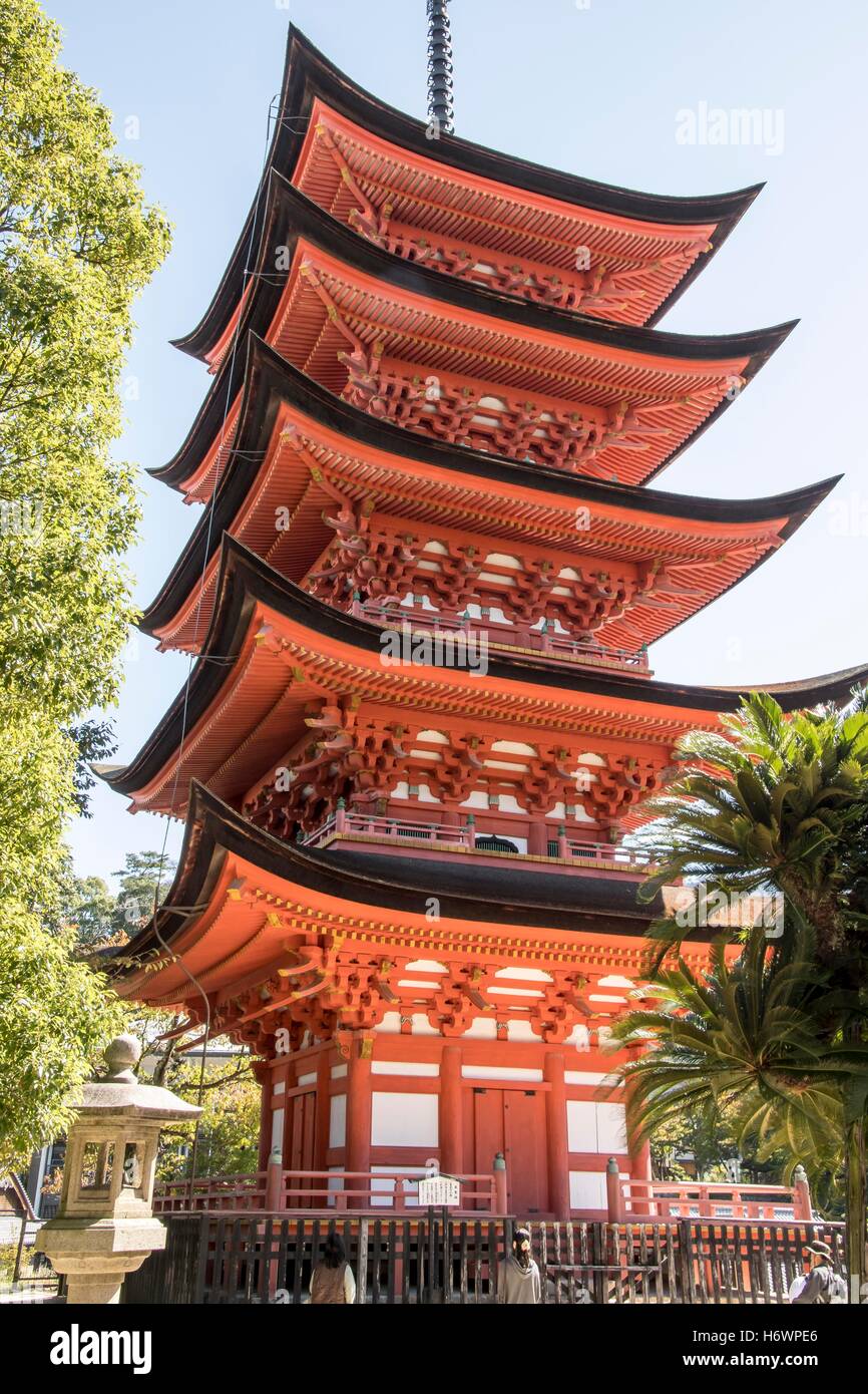 Stock Photo - Miyajima Shrine, Itsukushima Island, Hiroshima, Japan ...