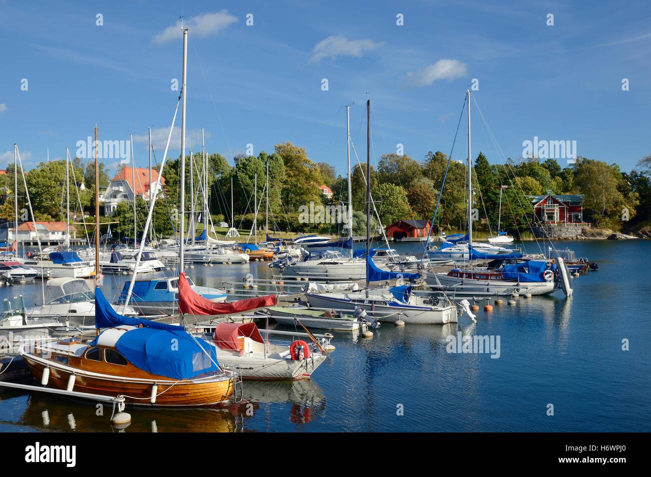 Harbor in Nynashamn - Sweden Stock Photo - Alamy
