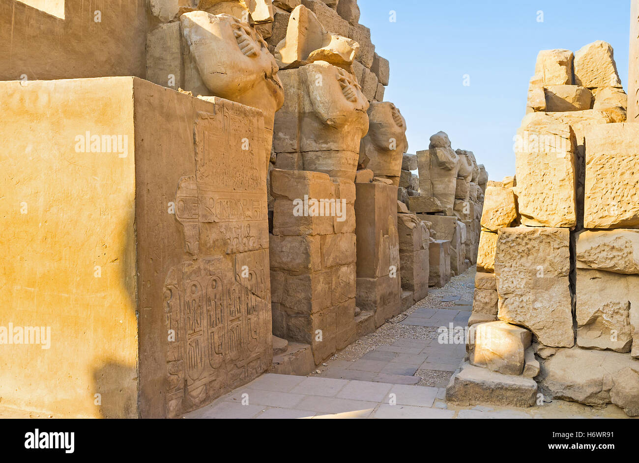 Statues At Karnak Temple High Resolution Stock Photography and Images ...