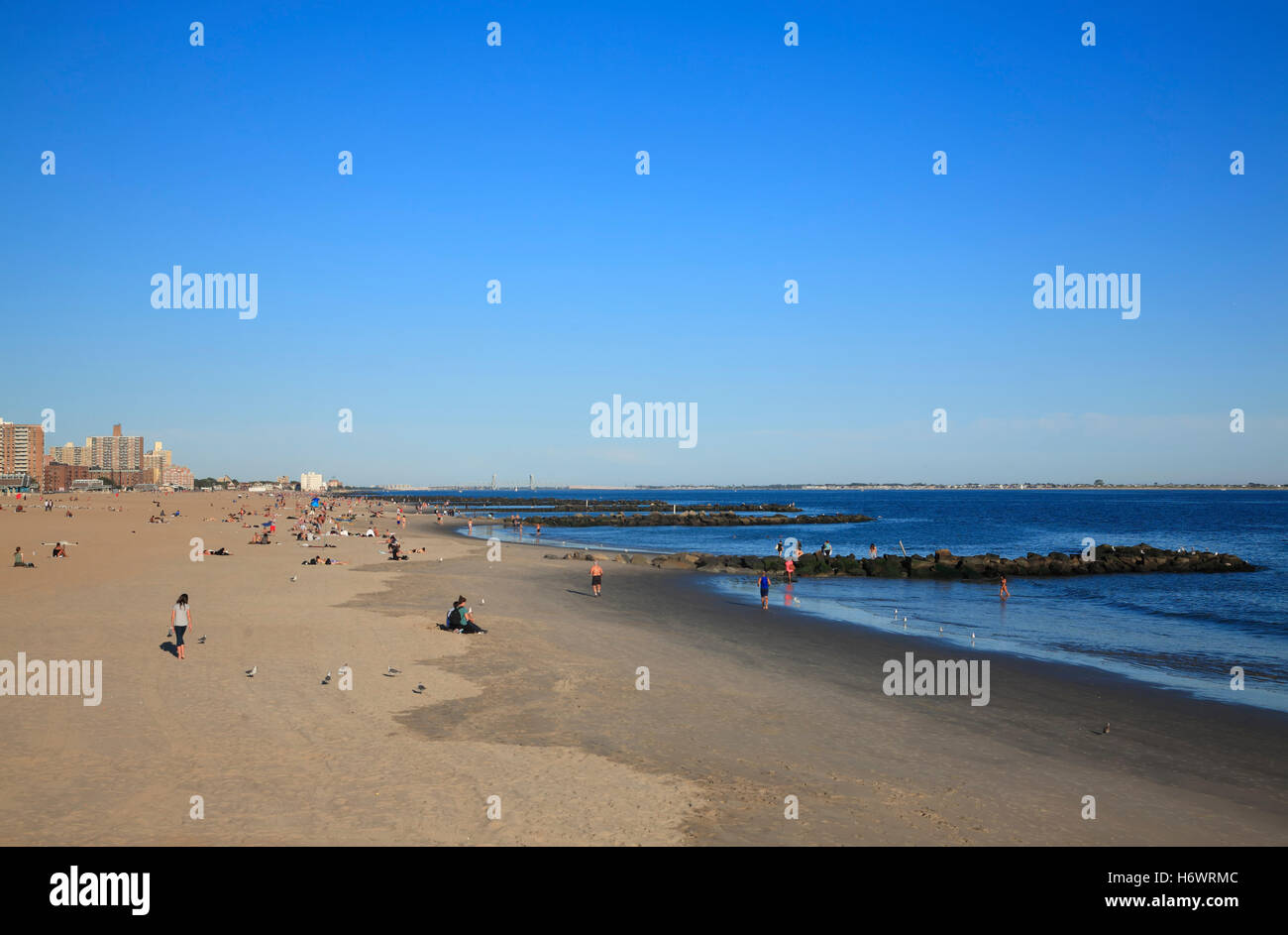 Beach, Coney Island, Brooklyn, New York, USA Stock Photo - Alamy