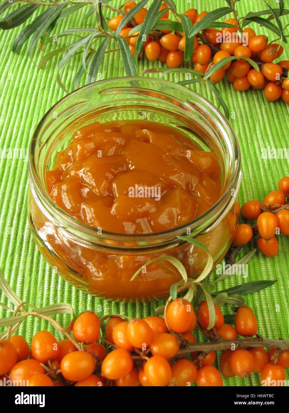 jam with sea buckthorn Stock Photo - Alamy