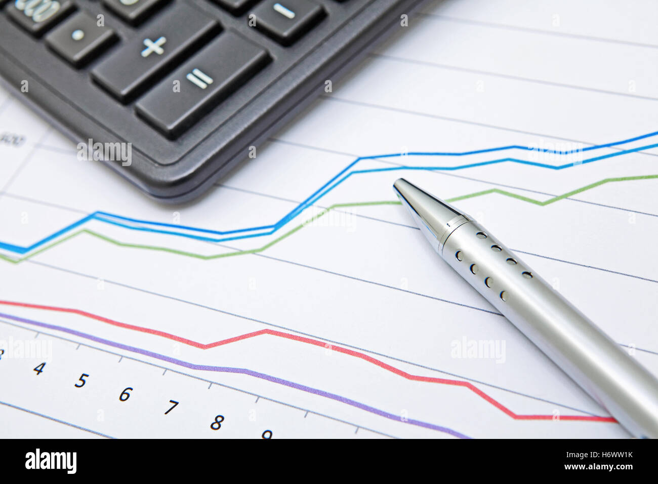 office calculation object job chart colour model design project concept ...
