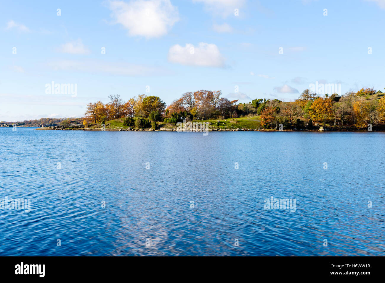 Blekinge archipelago in southern Sweden just outside Jarnavik, Ronneby ...