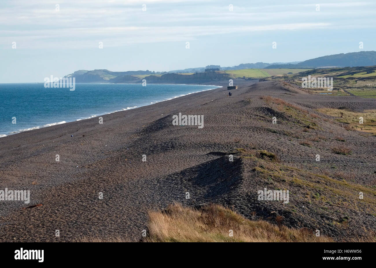 shingle bank at salthouse, north norfolk, england Stock Photo - Alamy