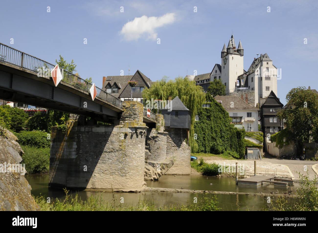 castle in diez an der lahn Stock Photo - Alamy